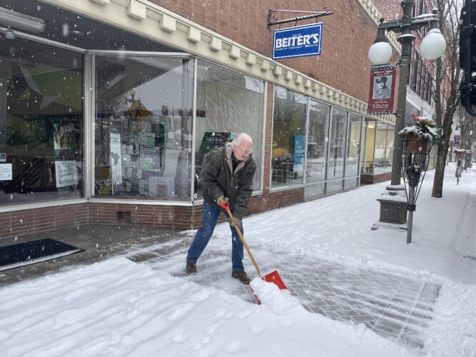 Snow blankets region Tuesday; cold temperatures to remain for week ...